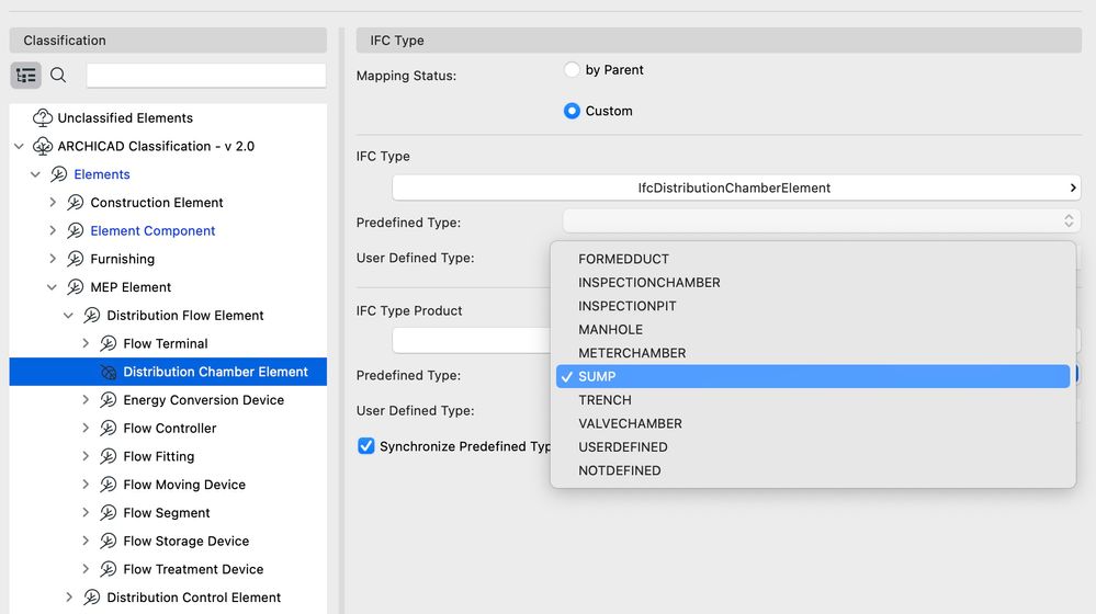 Ifc Mapping Properties For Export And Predefined Typ Graphisoft