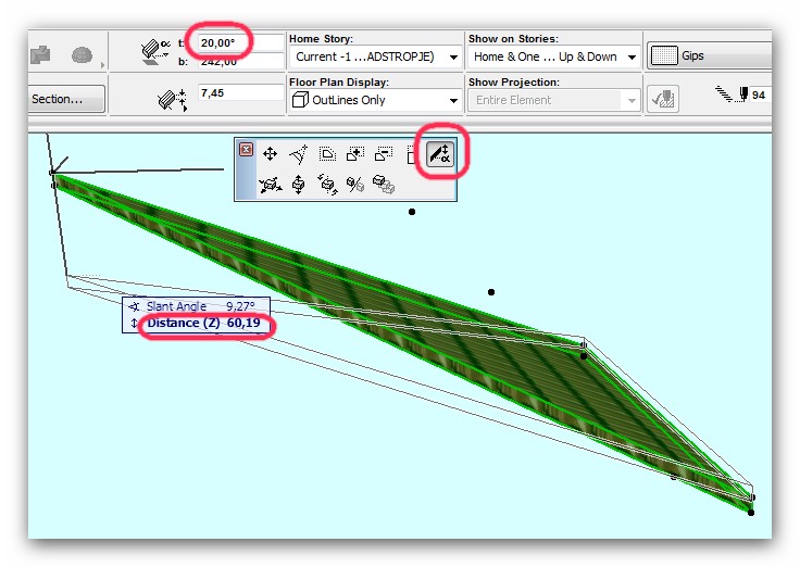 Moving down node points in roof element ? - Graphisoft Community