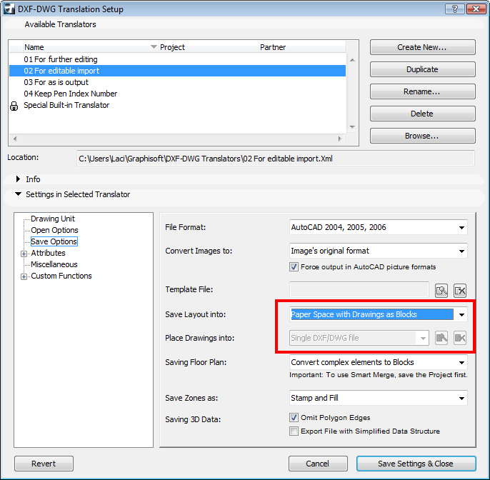 Publishing DWG's - Graphisoft Community
