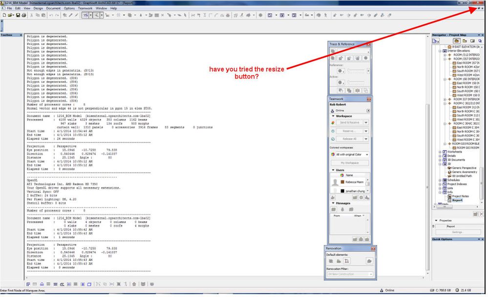 Error Report - where are the screen edges? - Graphisoft Community