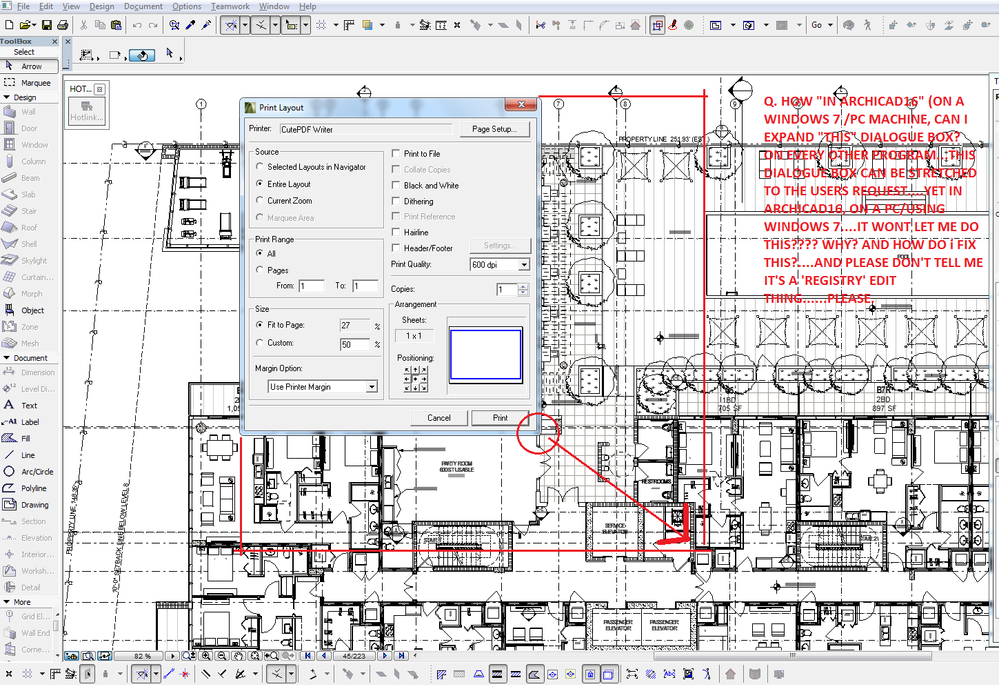 Expanding a "dialogue box" in Archicad16 - Windows... - Graphisoft Community