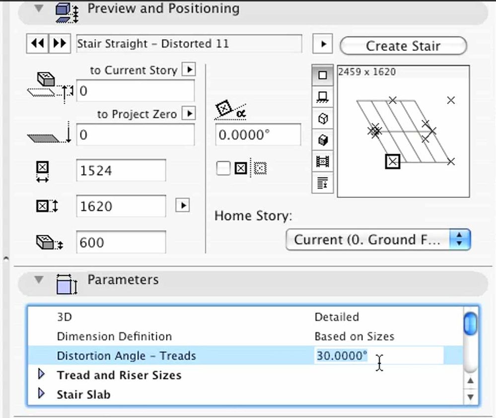Stair Tread Distortion Angle - Graphisoft Community