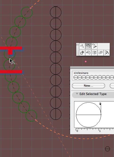 Drawing a circle then multiply it on a curve? - Graphisoft Community