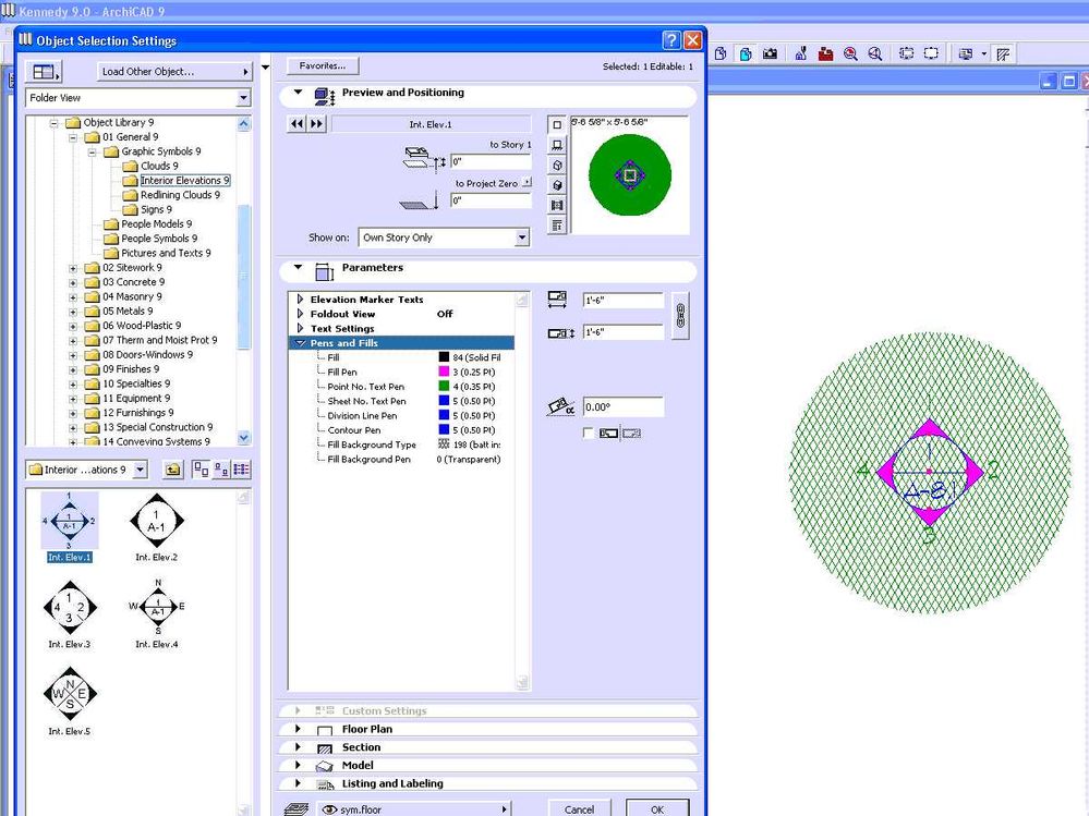 interesting elevation marker fill - Graphisoft Community
