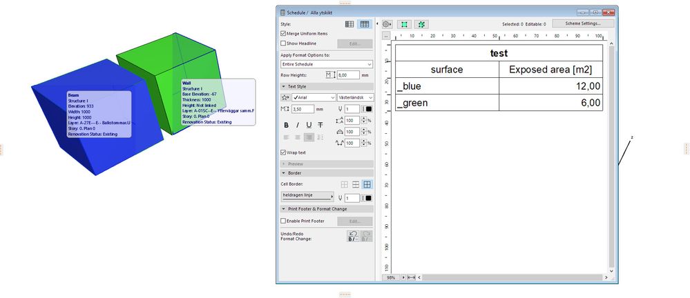 Solved: Exposed surface for beam give twice the area!? - Graphisoft Community