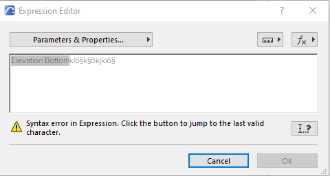 Gray text in expression editor - Graphisoft Community