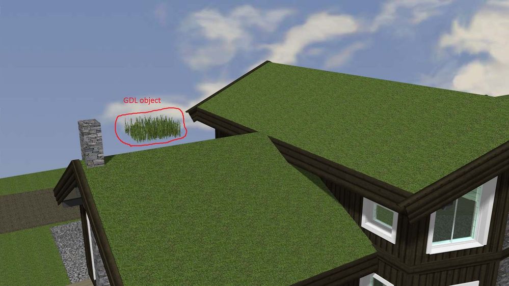 3D grass on roof - Graphisoft Community