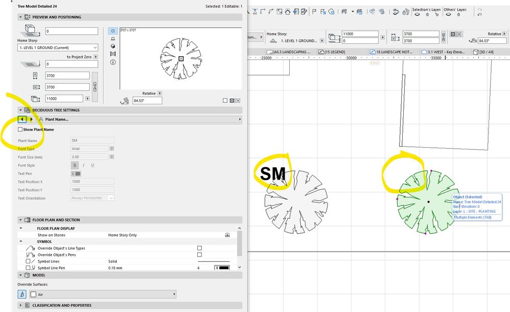 Plant Name (Tree Name) Display - Graphisoft Community