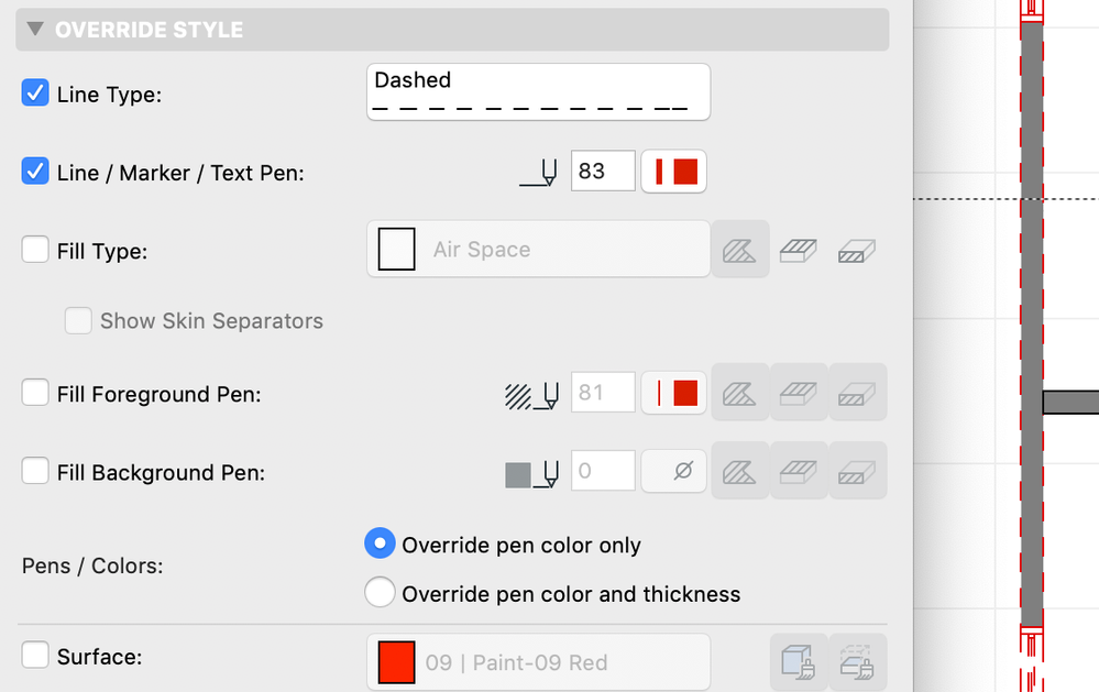 Solved: Graphic override rules - Demolish walls... - Graphisoft Community
