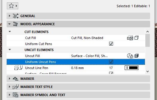 Solved: Section uniform cut pen - Graphisoft Community
