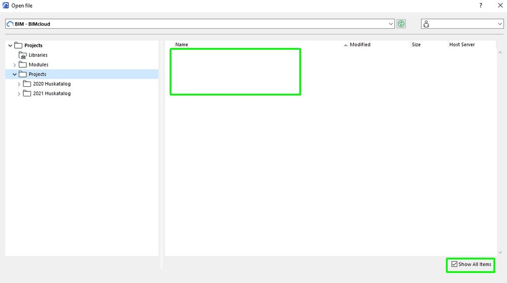 Visible folders in BIMcloud file navigation view - Graphisoft Community