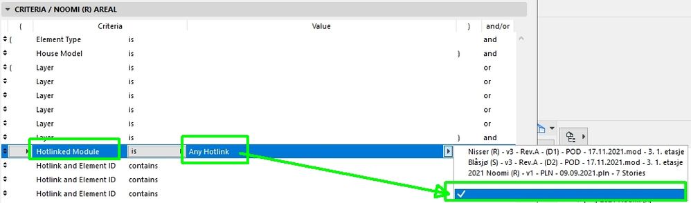 Schedule Bug - Missing "Any Hotlink" text in dropd... - Graphisoft Community