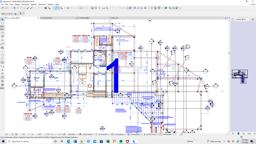 LARGE NUMBER 1 over plan - Graphisoft Community