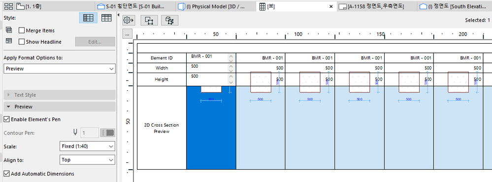 Solved: Schedules row alignment for a 2D Preview - Graphisoft Community