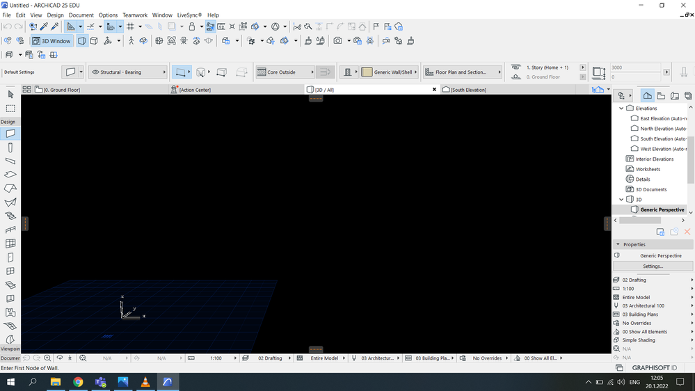 How to solve all black 3d window? - Graphisoft Community