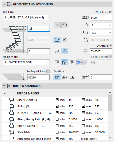 Solved: 3 flight riser can't link to top floor - Graphisoft Community