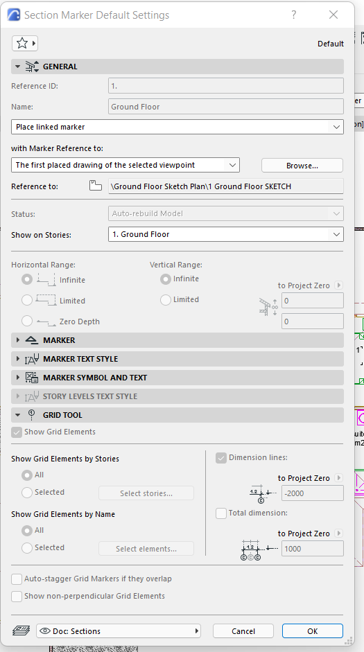 Solved: Sections on showing in view map - Graphisoft Community