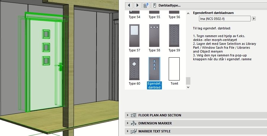 Custom Door Leaf in Library Manager showing 0 used... - Graphisoft Community