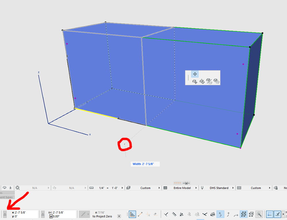 Odd behavior of dynamic hotspot due to absolute co... - Graphisoft Community