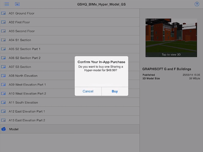 BIMxアプリ内課金：Hyper-modelの共有（iOS/Android） - Graphisoft Community