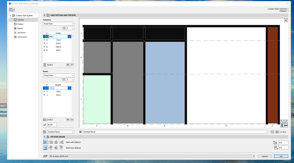 Curtain Wall Scheme Settings - Graphisoft Community