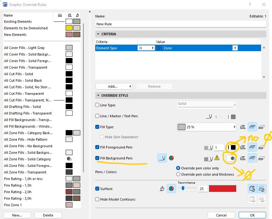 Make zone category transparent - Graphisoft Community