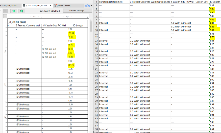 Exported schedule not tally with source - Graphisoft Community