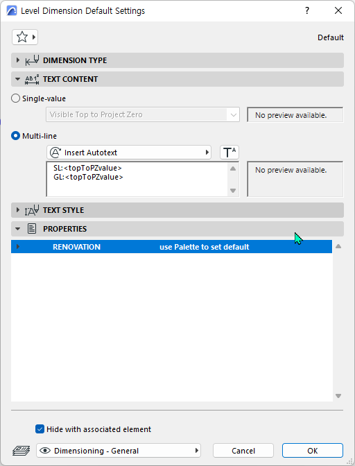 How to create a multi line text in the elevation d... - Graphisoft Community