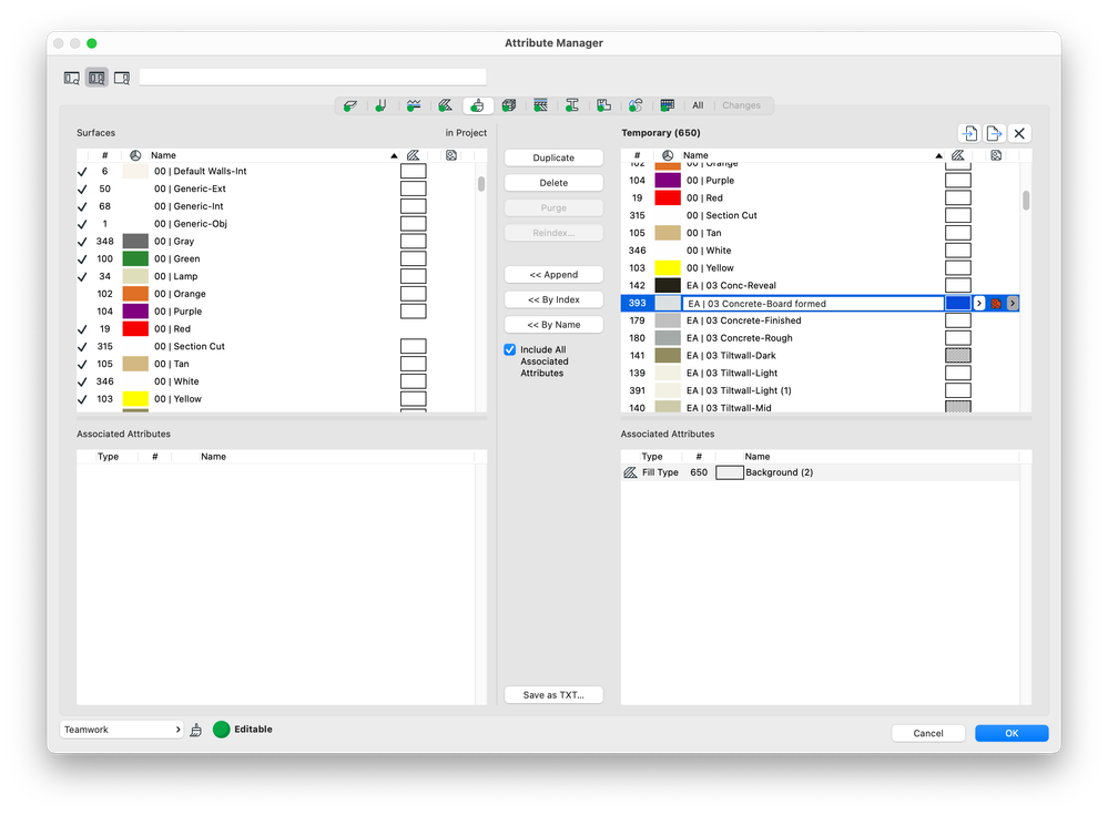 Attribute Manager bug?: importing Surfaces from an... - Graphisoft Community