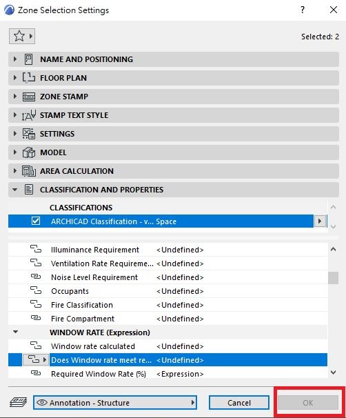 Zone Selection Settings is greyed out - Graphisoft Community