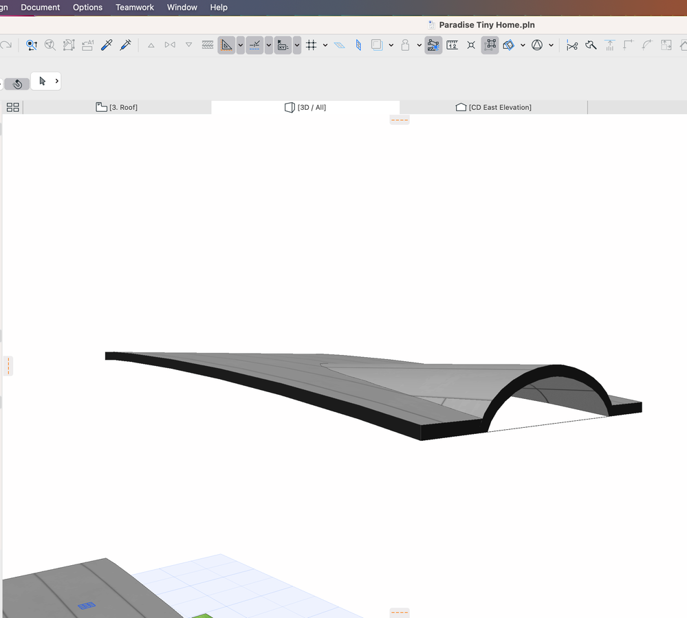 Using shell tool to make custom roof. - Graphisoft Community