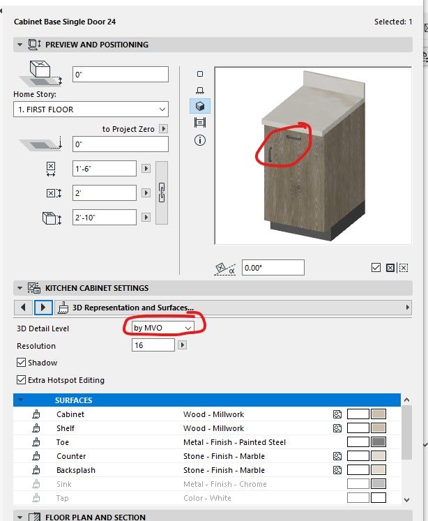 Solved: Missing Accessories in 3D with MVO Settings Turned... - Graphisoft Community