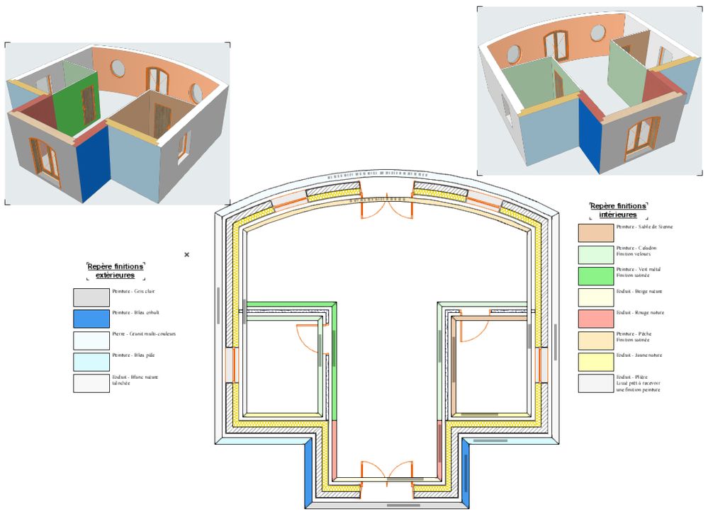 Accessory wall add-on for display the wall finishe... - Graphisoft ...