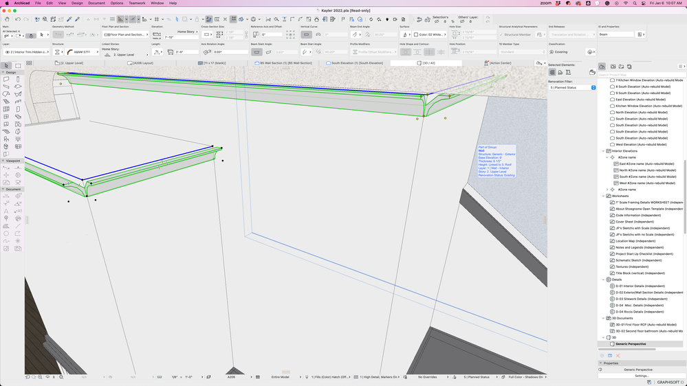 Walls, Beams not joining issue - Graphisoft Community