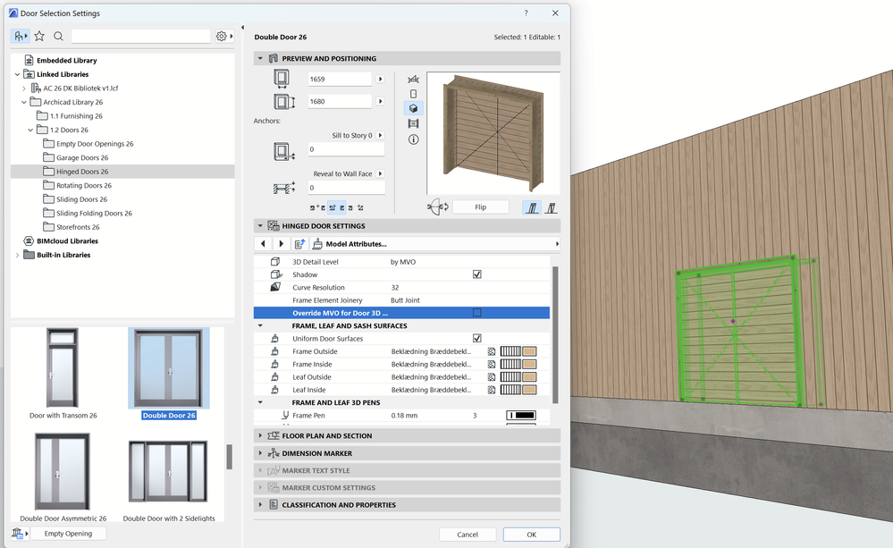 Tips to adjust surface orientation on Doorleaf - Graphisoft Community
