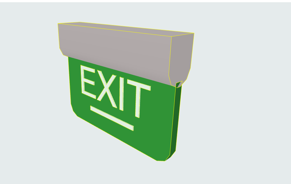 Exit Sign Light Fixture - Graphisoft Community