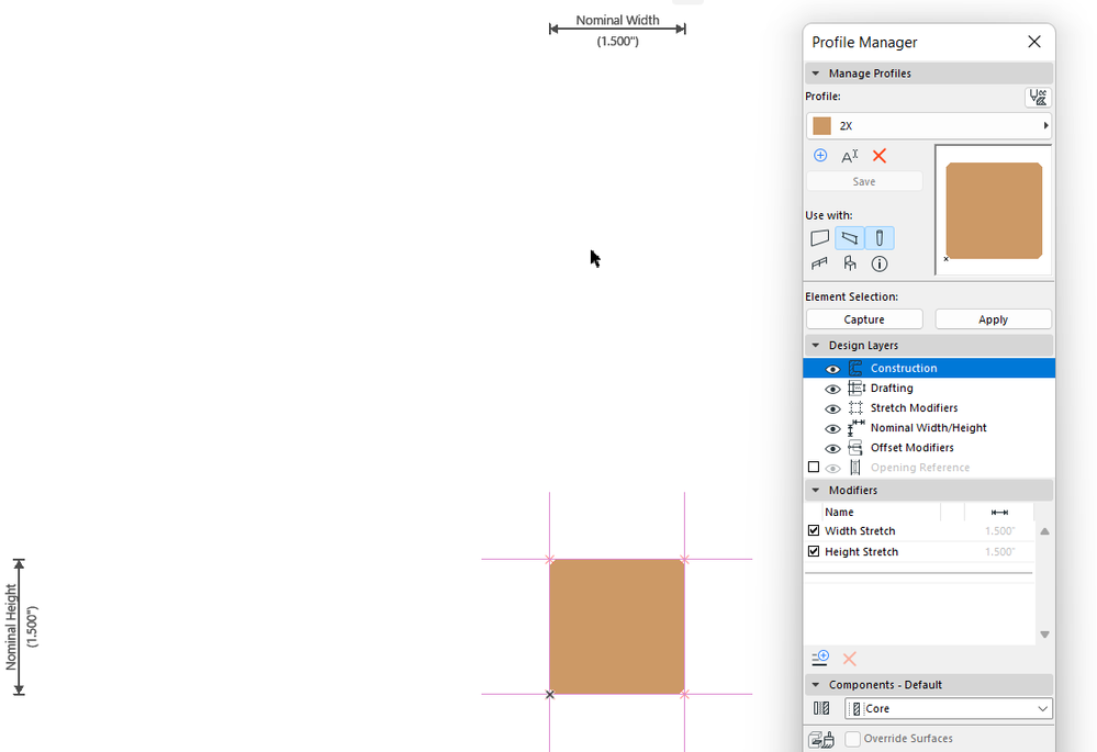Complex profile lines not appearing in stories? - Graphisoft Community