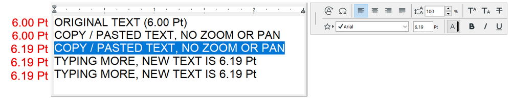 BUG: Copy / Pasted Text Changes Size - Graphisoft Community