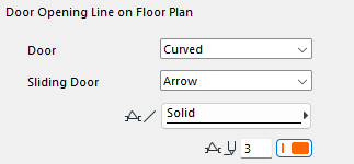 Solved: door opening line on floor plan What is the parame... - Graphisoft Community