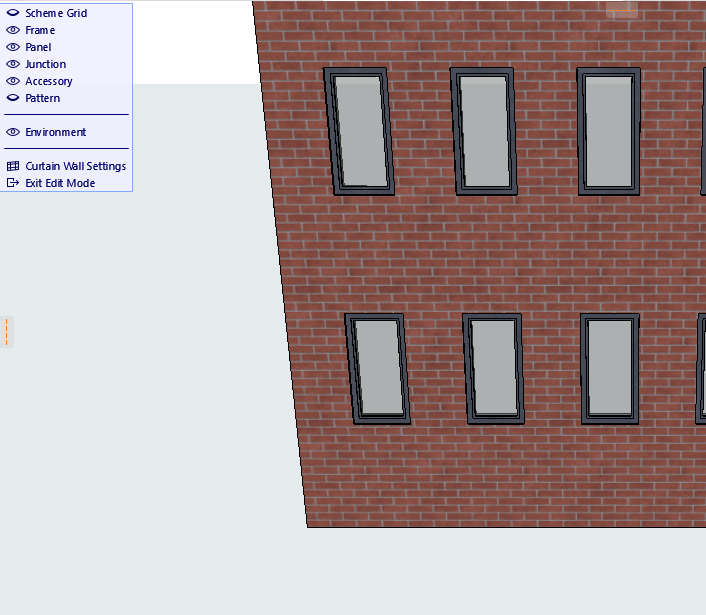 curtain wall - select swicht between frame and pan... - Graphisoft ...