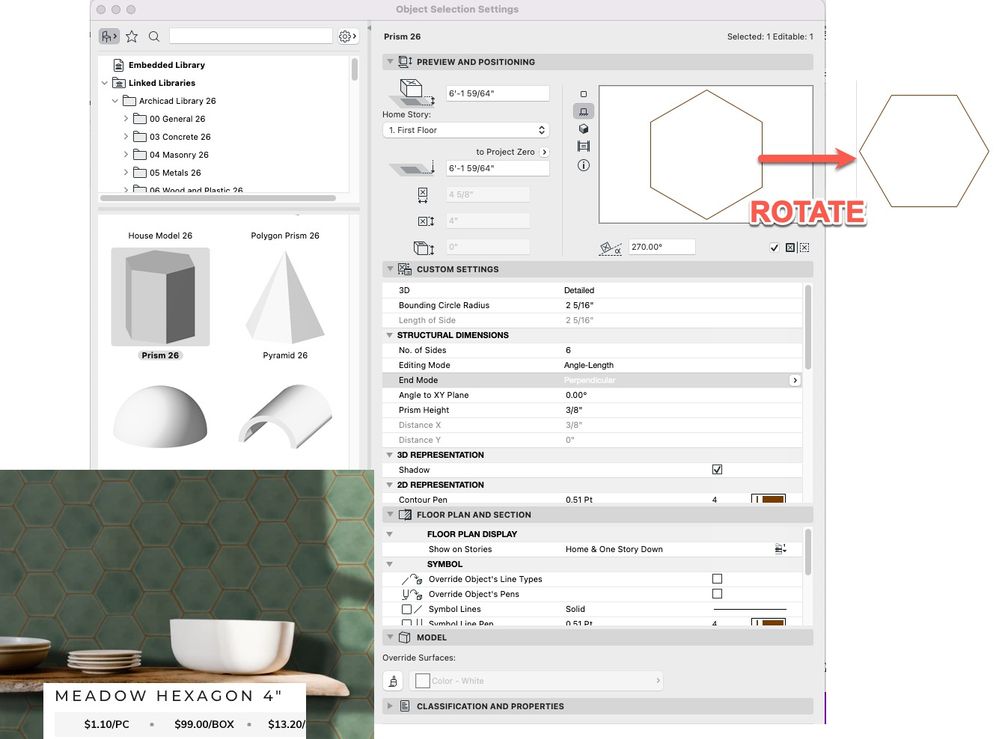 Is there a way to rotate prism26 object when set t... - Graphisoft Community