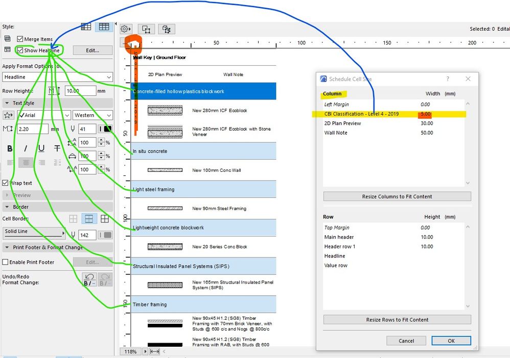 Wishlist - Ability to Show Headlines in Schedules ... - Graphisoft ...