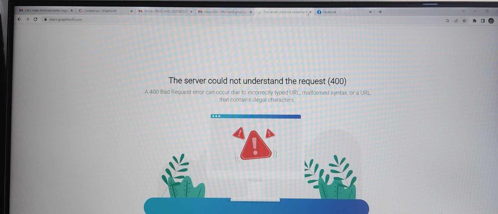 Graphisoft Learn Portal Error 400 - Graphisoft Community