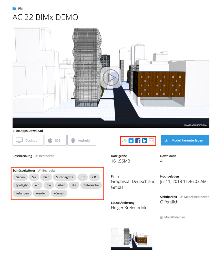 BIMx - Export, Upload und Download - Graphisoft Community