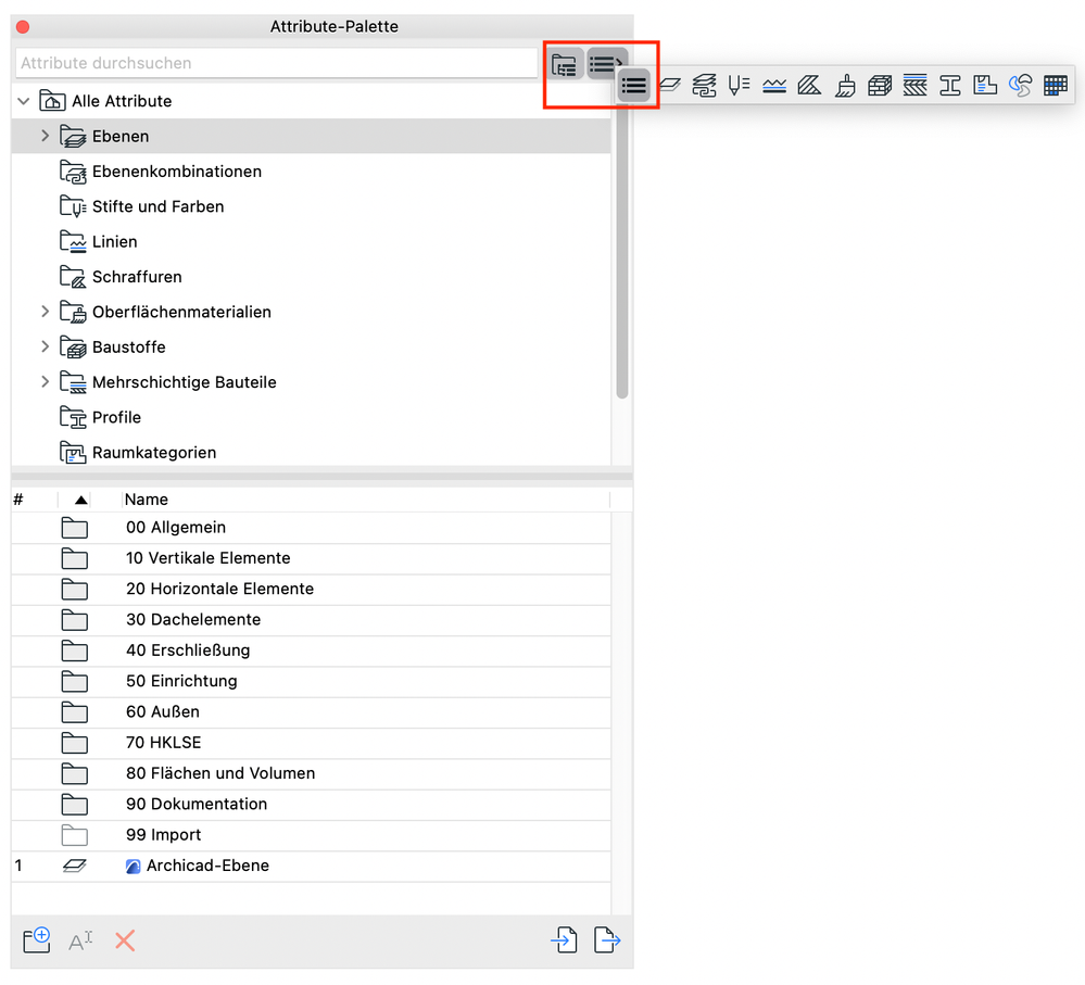Attribute Verwaltung in Archicad 26 - Graphisoft Community
