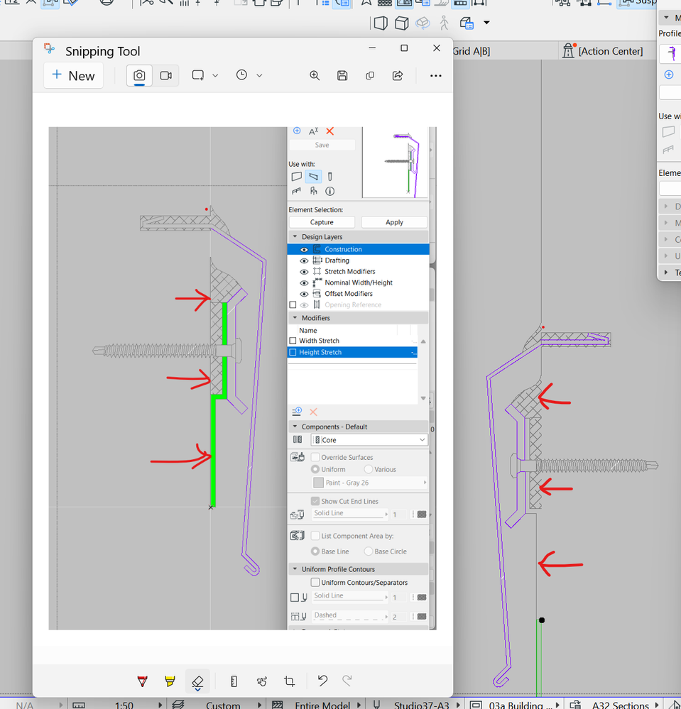 Complex profile lines in section - Graphisoft Community