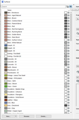 Solved: Changing surface appearance of installed options - Graphisoft Community
