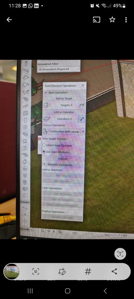 Solid element operation not working - Graphisoft Community