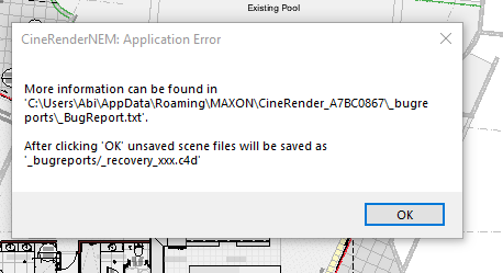 CinerenderNEM: Application error - Graphisoft Community
