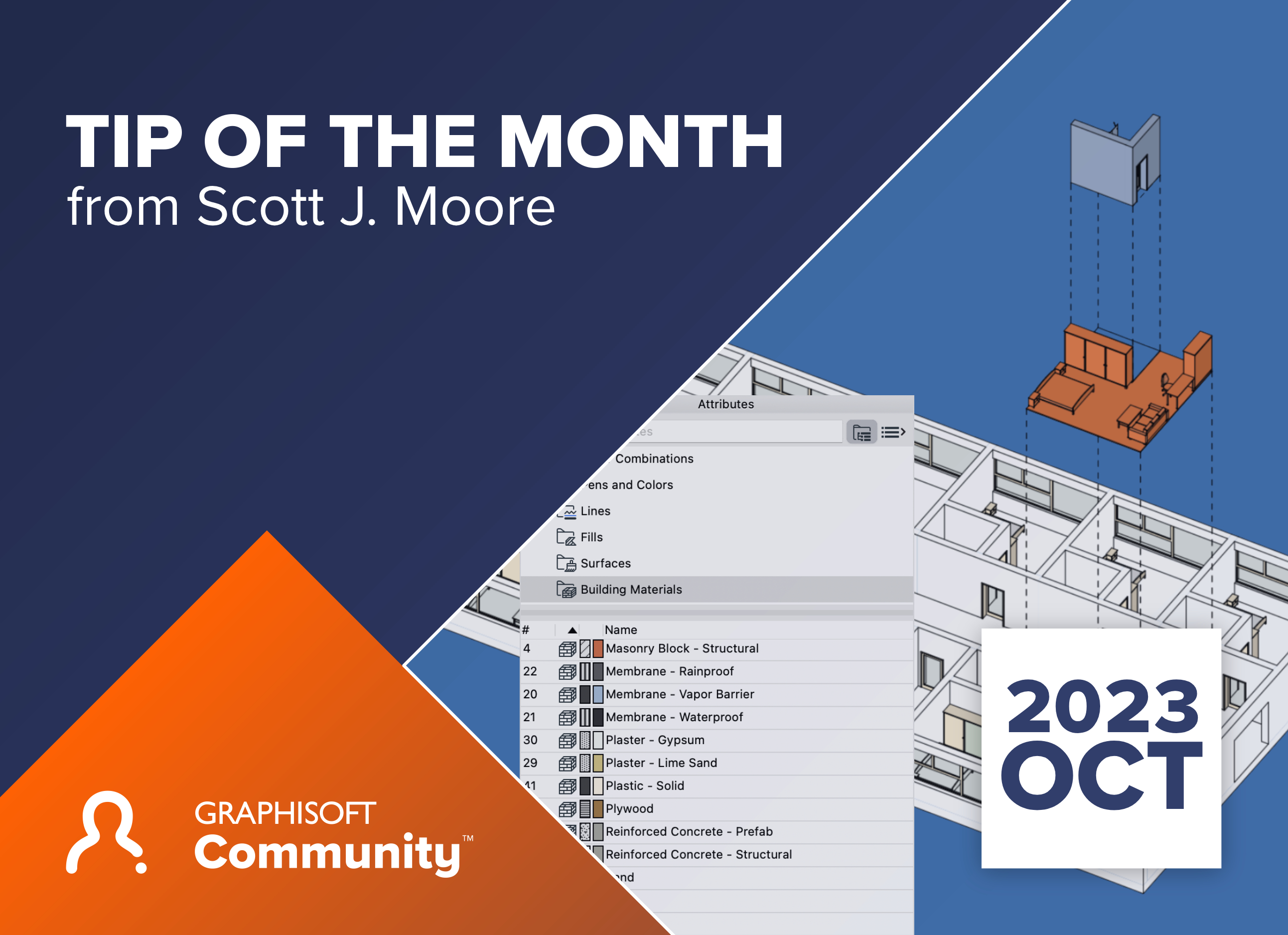 Tip of the Month, October 2023: Mastering Attribut... - Graphisoft Community